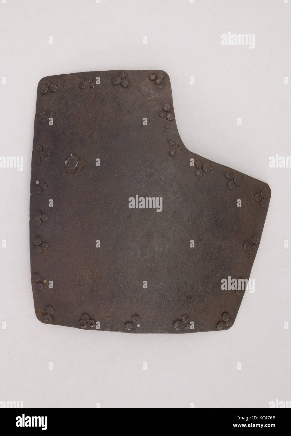 Left Breastplate from a Brigandine, ca. 1450, Italian, Steel, brass or ...