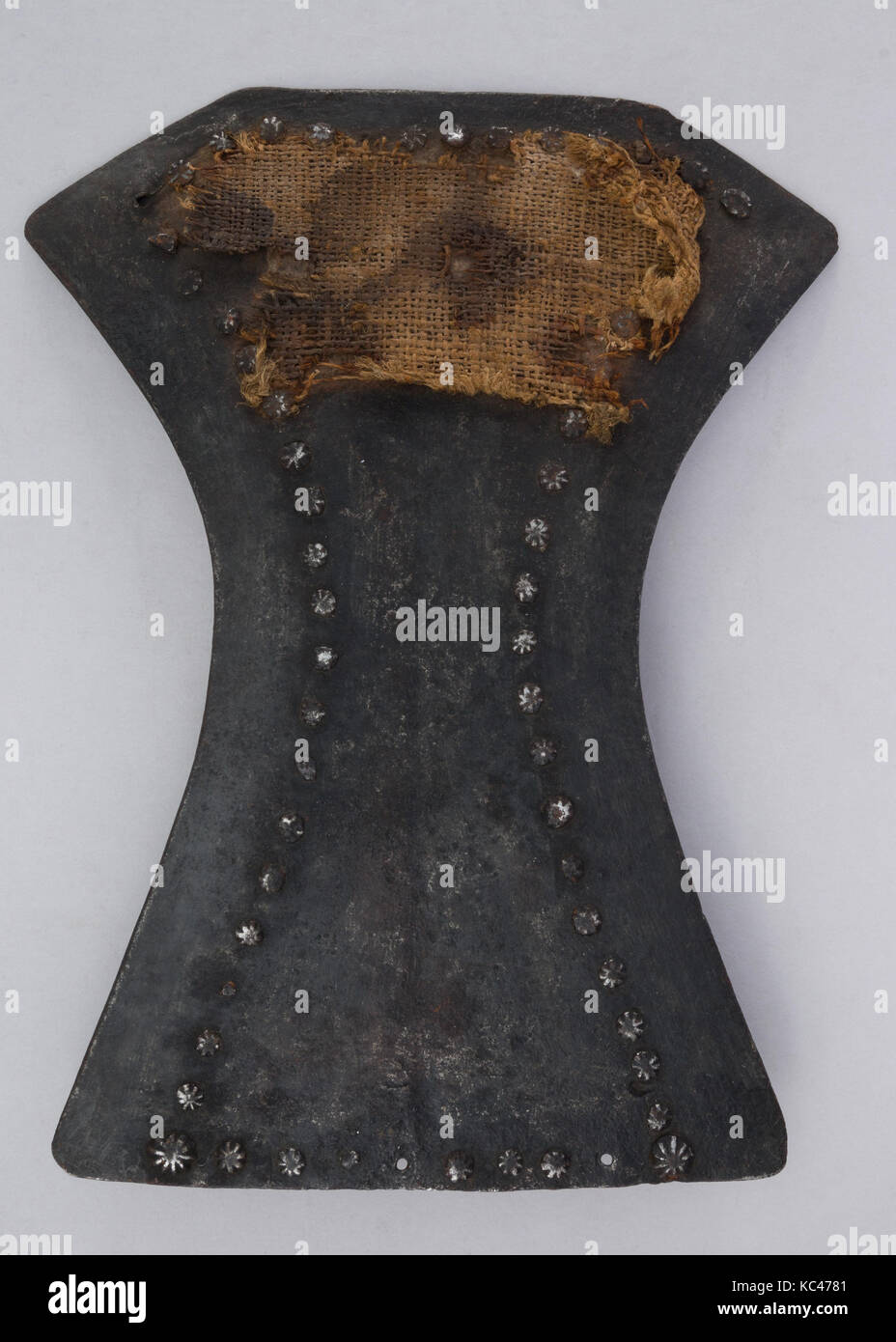 Brigandine Backplate, 1400–1450, Italian, Steel, textile, H. 9 1/4 in ...