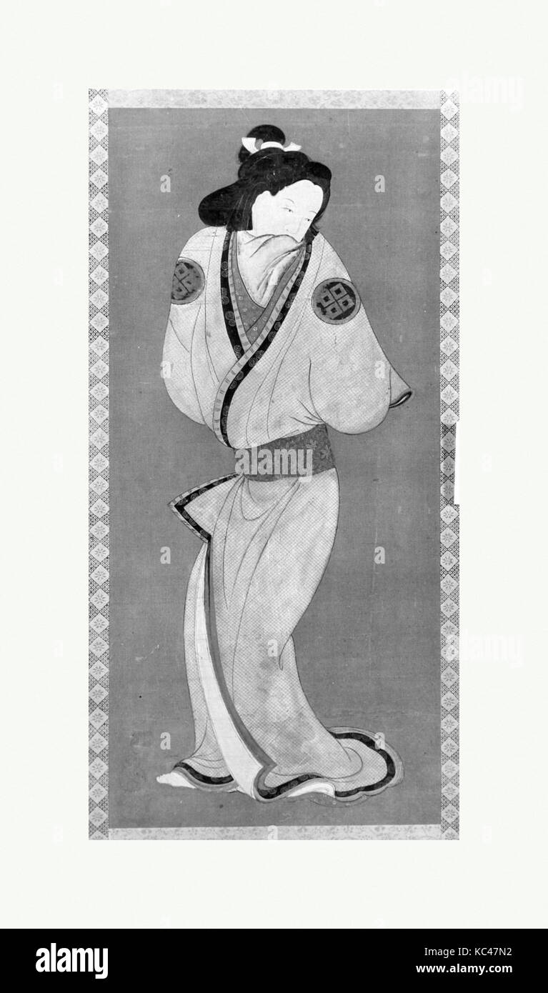 Beauty of the Kanbun Era (Kanbun Bijin), late 17th century Stock Photo ...