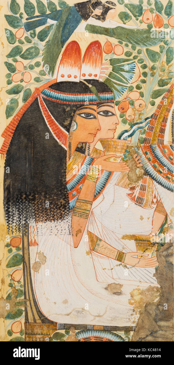 The Mother and Wife of Userhat, Tomb of Userhat, Unknown Copyist, ca ...