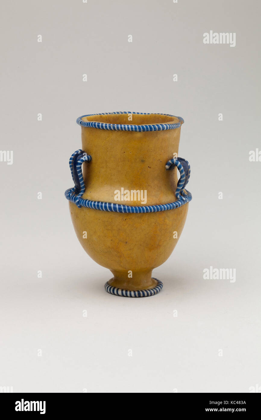 Vase, New Kingdom, Ramesside, Dynasty 19–20, ca. 1295–1070 B.C., From ...