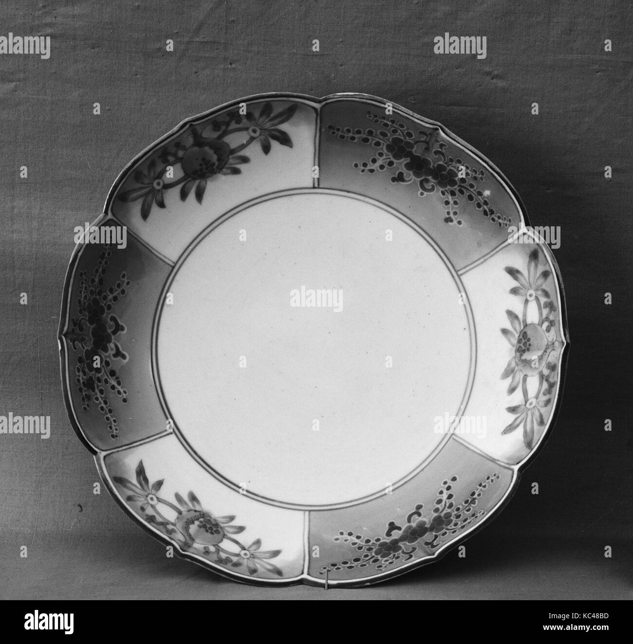 White porcelain decorated with blue under the glaze nabeshima ware hi ...