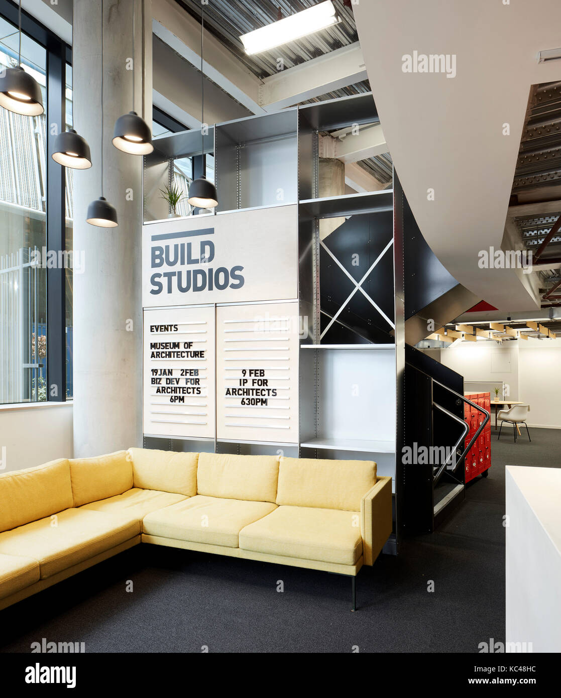 Angled view of reception area. Build Studios, LONDON, United Kingdom ...