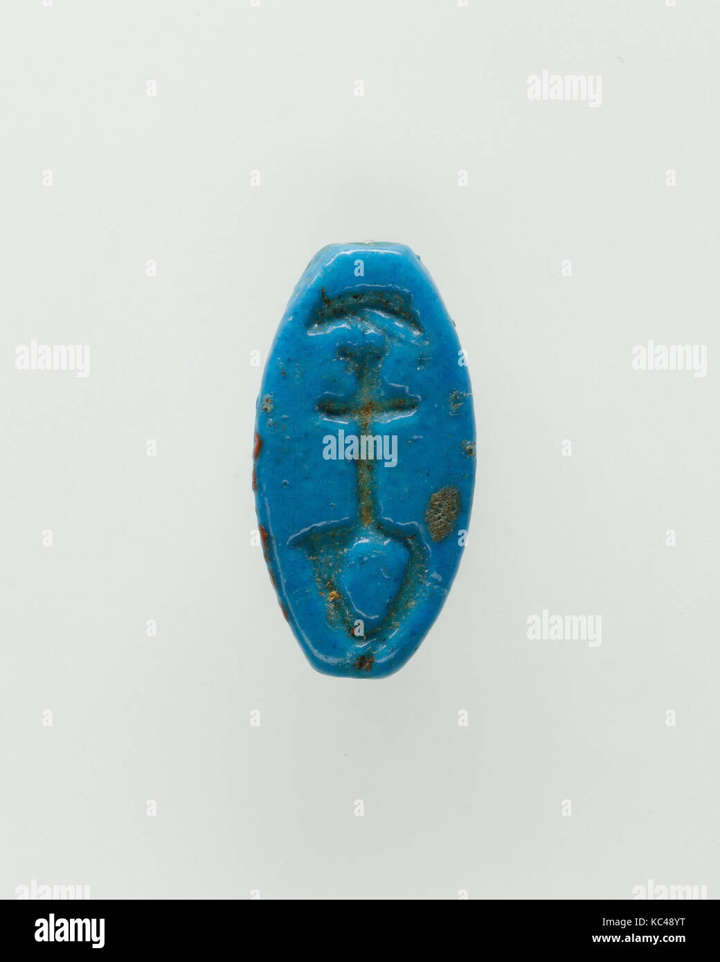 Cowroid Inscribed with a Nefer Hieroglyph, ca. 1492–1473 B.C Stock ...