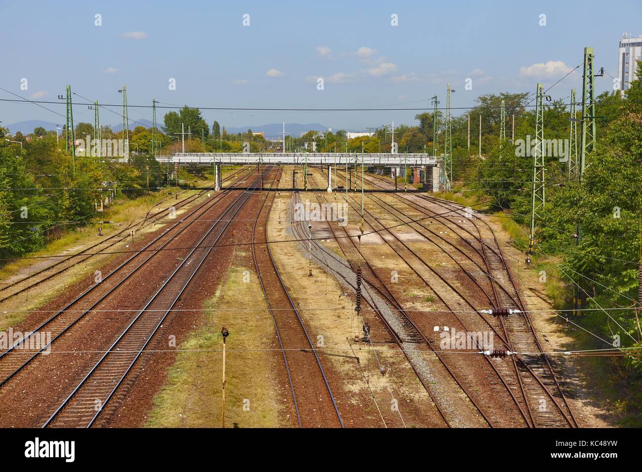 Complex railway junction hi-res stock photography and images - Alamy