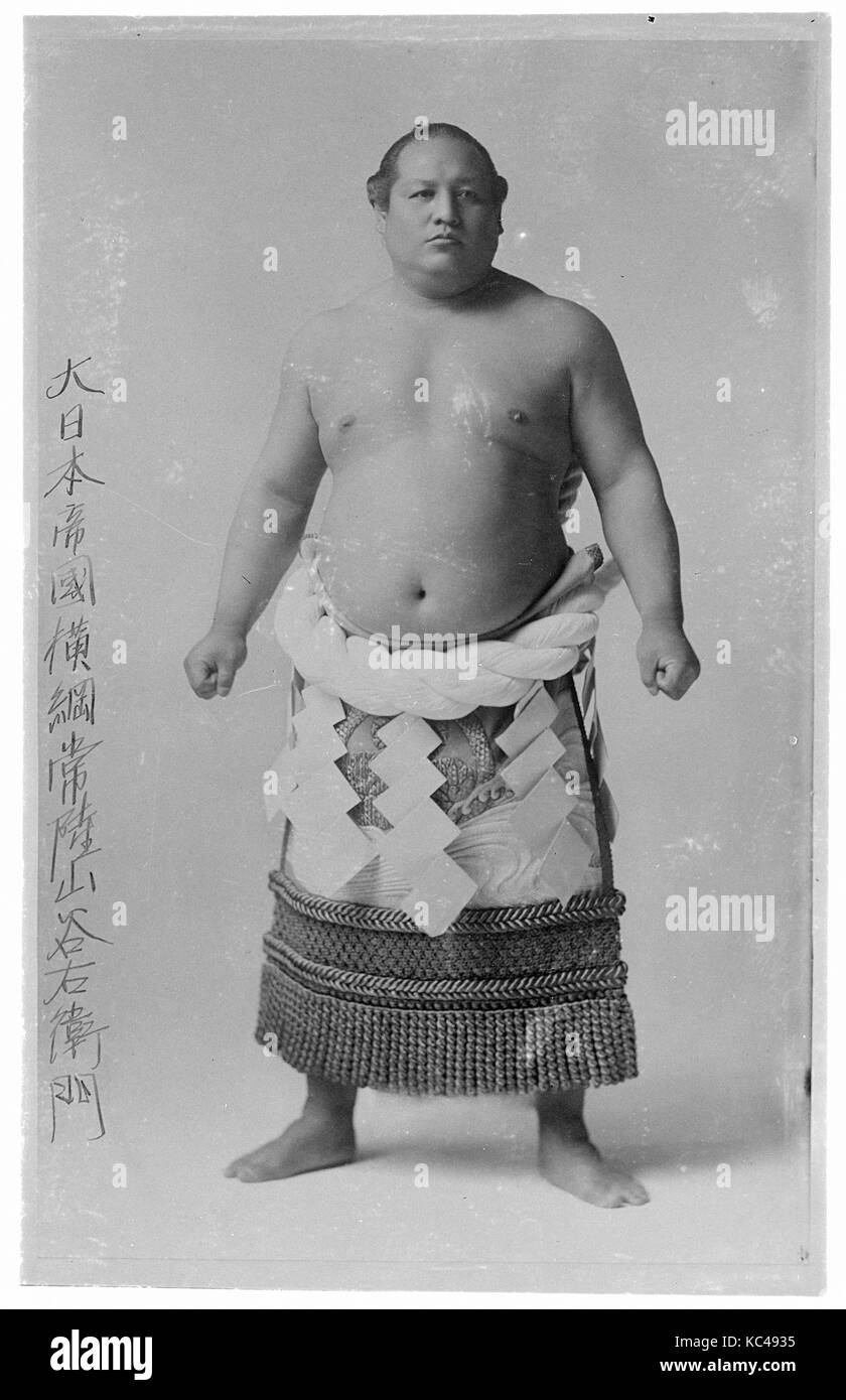Grand Champion (Yokozuna) Taniemon Hitachiyama, early 20th century ...