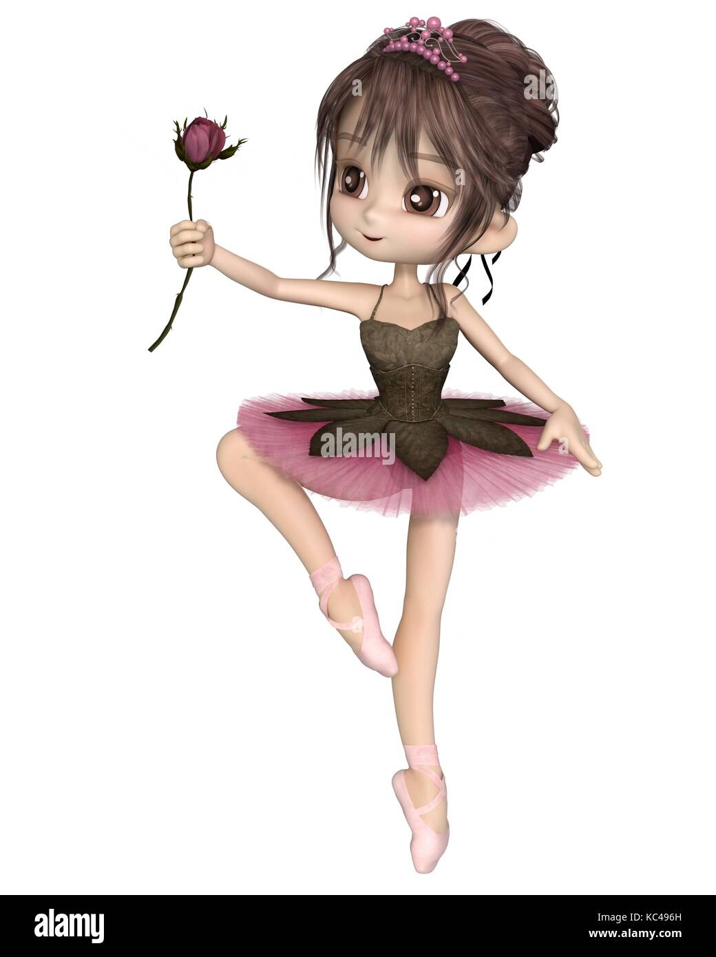 Cute ballet girl cartoon Cut Out Stock Images & Pictures - Alamy