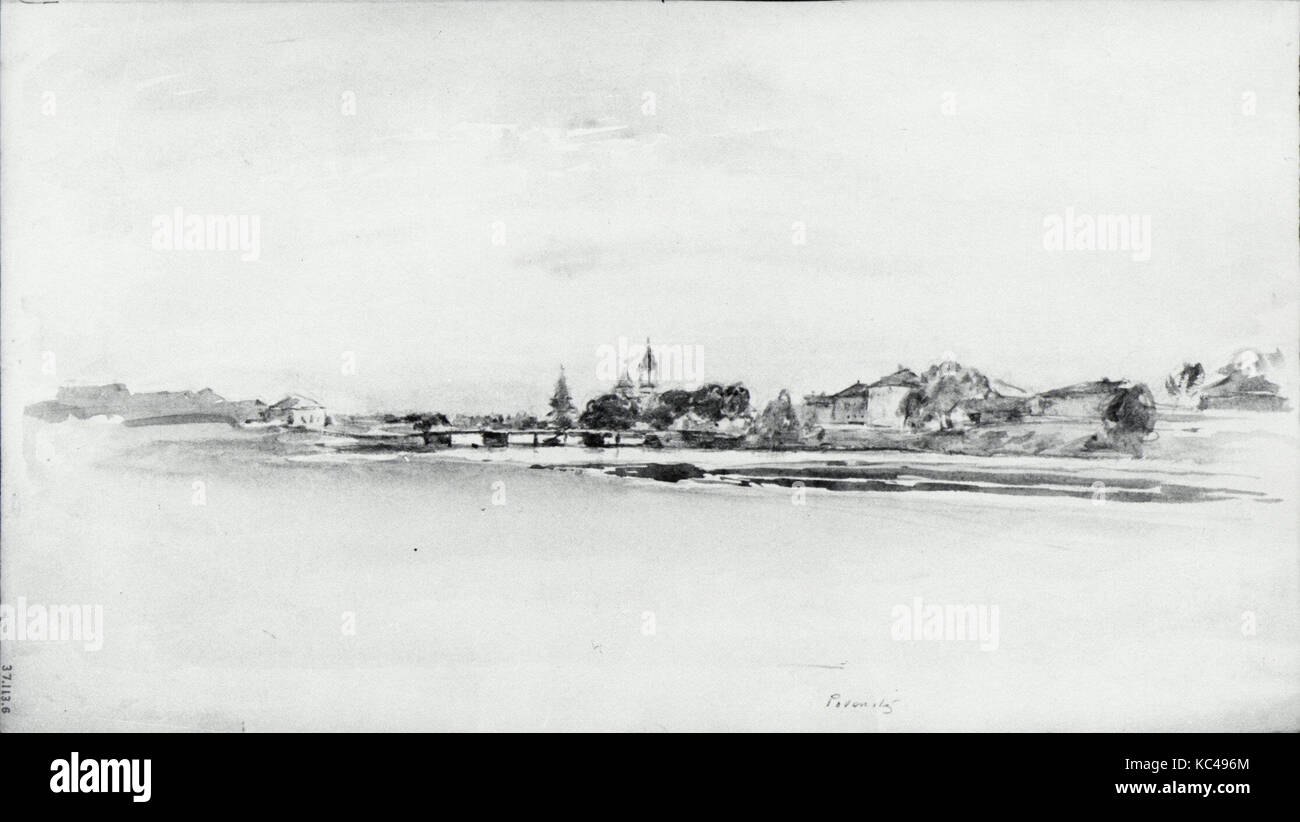 Povenitz, Watercolor on paper, H. 8-1/4, W. 15 inches, Drawings, Henry ...