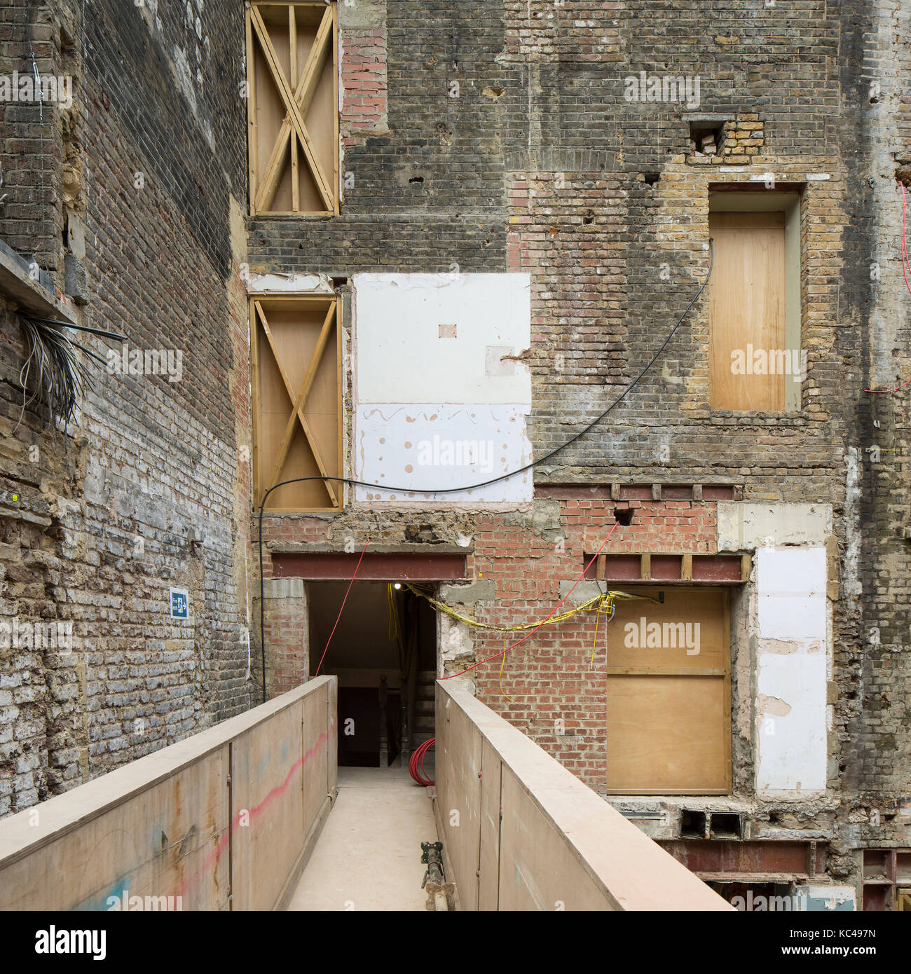 View across temporary bridge hi-res stock photography and images - Alamy