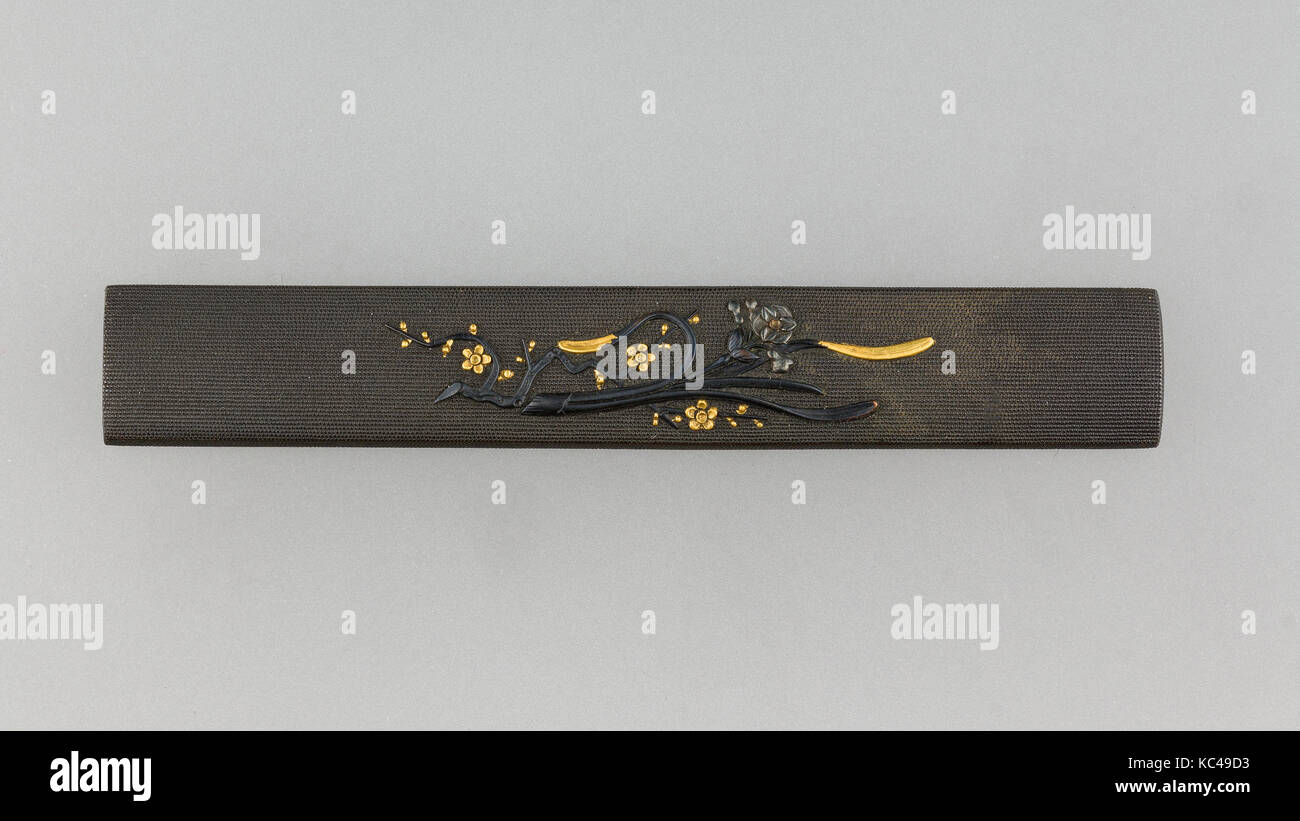 Knife Handle (Kozuka), 18th century, Japanese, Copper-gold alloy ...