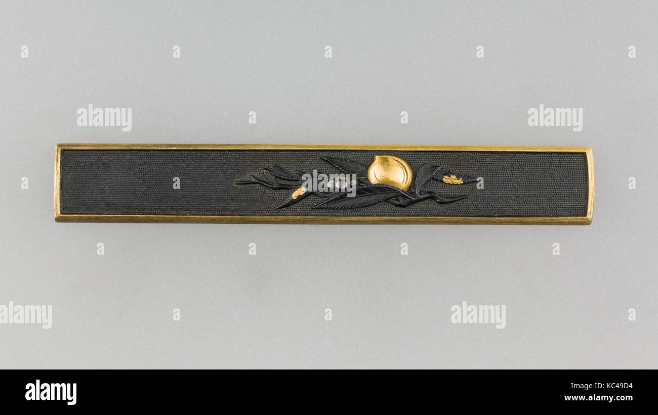 Knife Handle (Kozuka), 18th century, Japanese, Copper-gold alloy ...