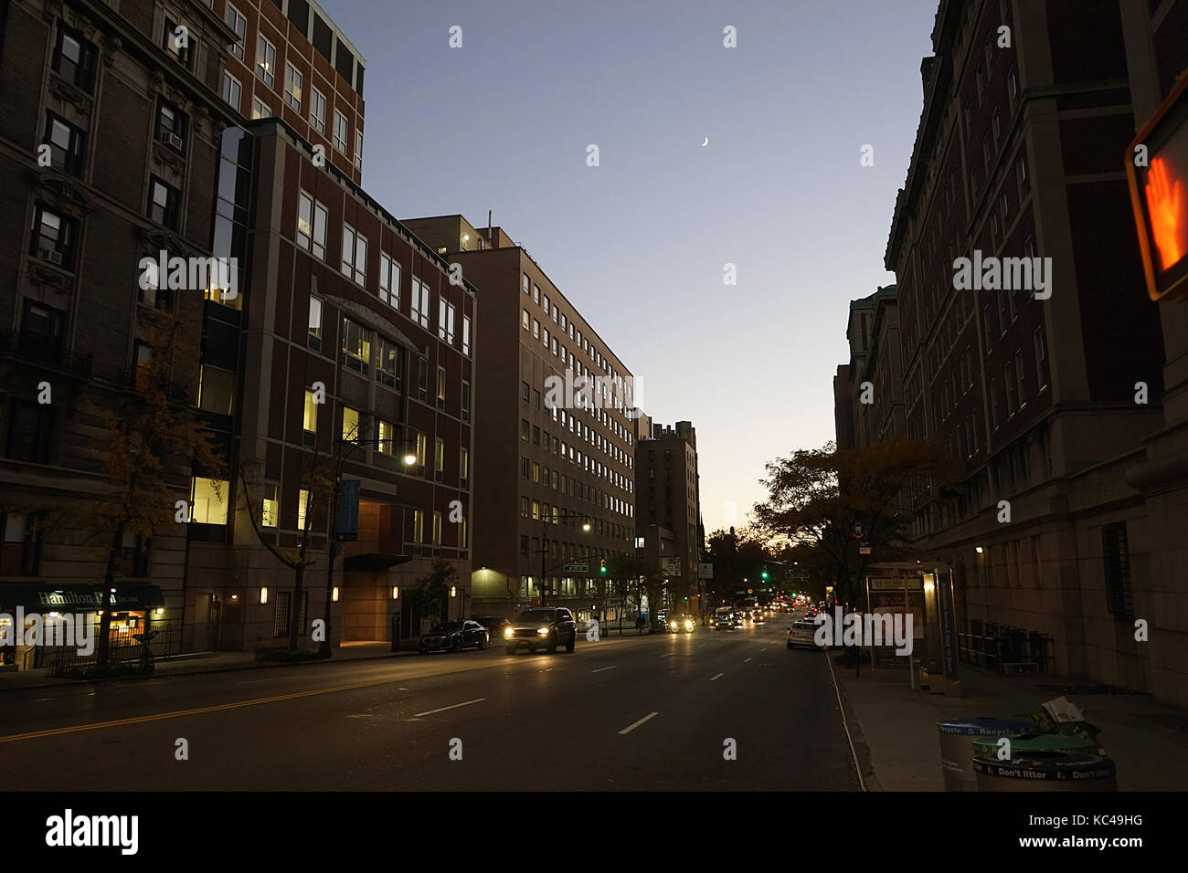 New York City Harlem by Night Street USA Stock Photo - Alamy