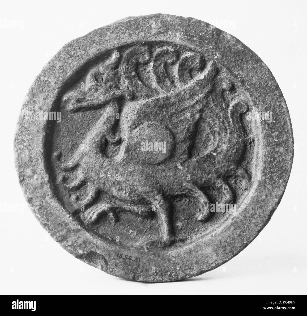 西漢 四神紋瓦當（白虎/朱雀）, Roof Tile End, Western Han dynasty (206 B.C.–A.D. 9 ...