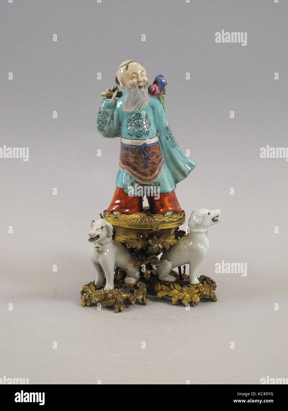 Shoulao, God of Longevity, 18th century, China, Porcelain painted in ...