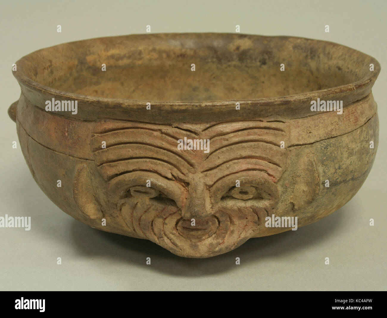 Bowl with Face, 5th–4th century B.C., Peru, Chavin (?), Ceramic, H x W ...