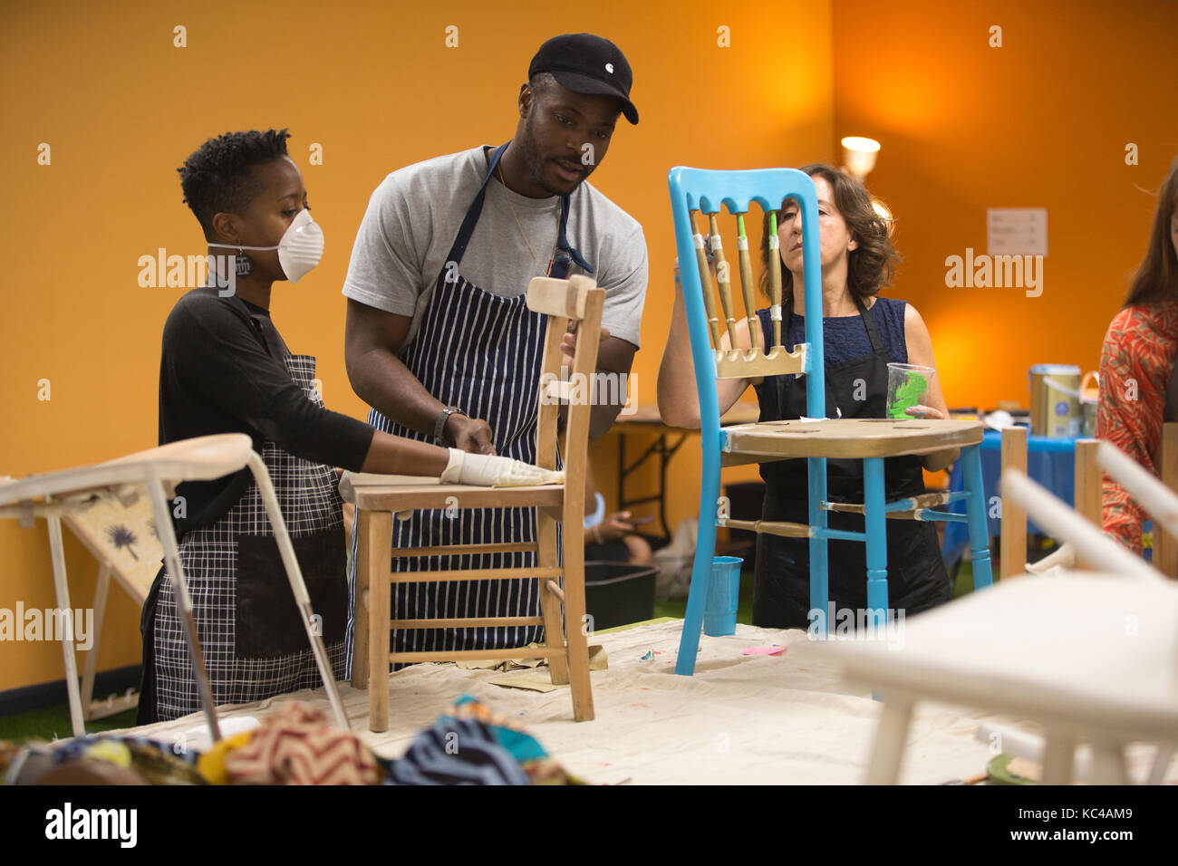 Upcycle workshop with furniture designer and artist Yinka Ilori, at the ...