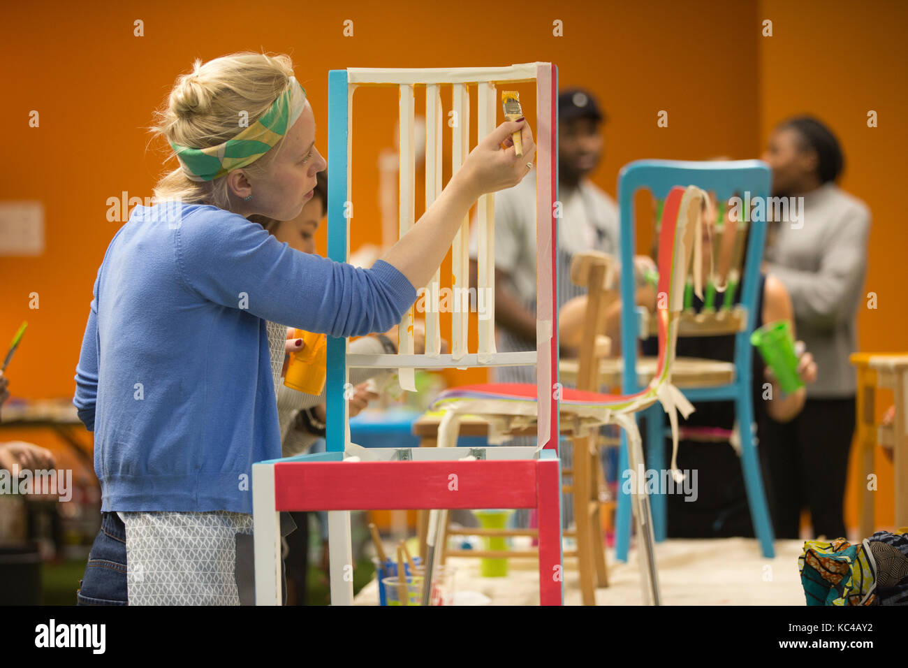 Upcycle workshop with furniture designer and artist Yinka Ilori, at the ...