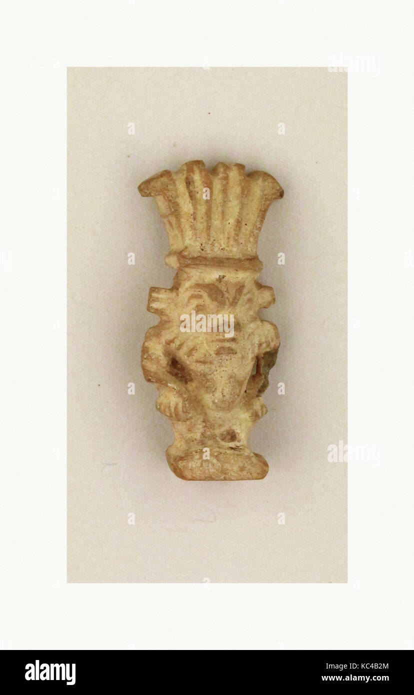 Faience amulet of a Bes image, Late Dynastic–Hellenistic, 664–30 B.C ...