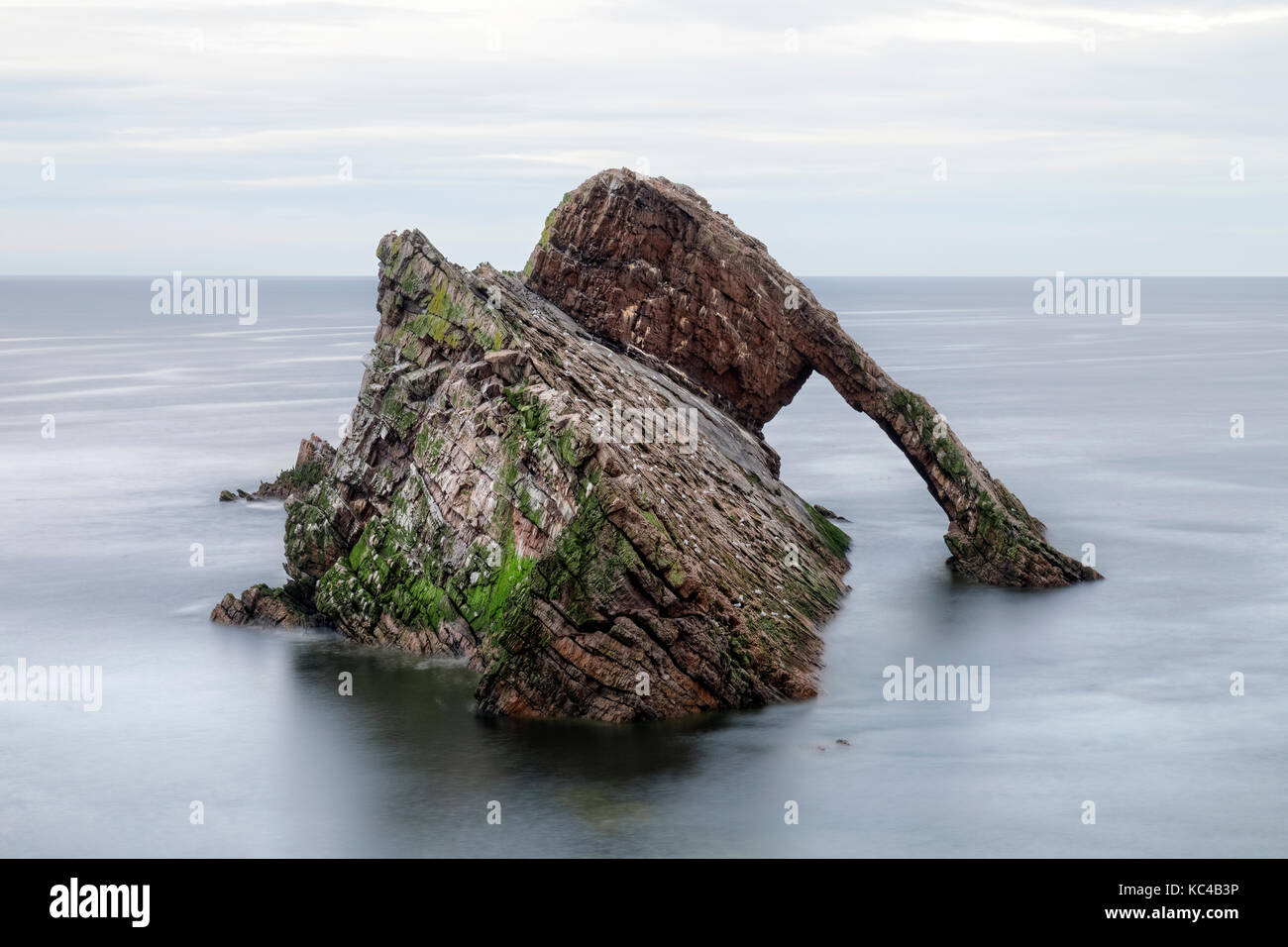 Bow Fiddle Rock, Portknockie, Moray, Scotland, United Kingdom Stock ...