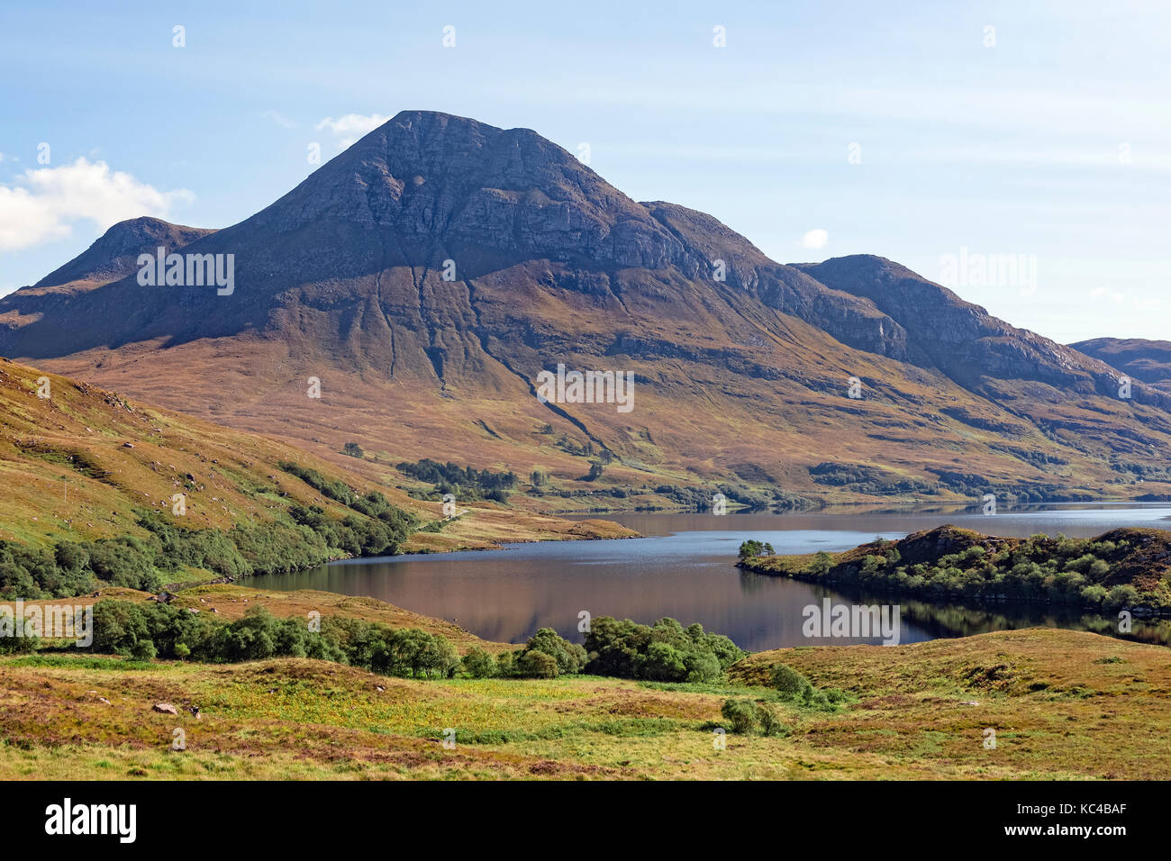Loch Lurgainn, Assynt, Sutherland, Scotland, United Kingdom Stock Photo ...