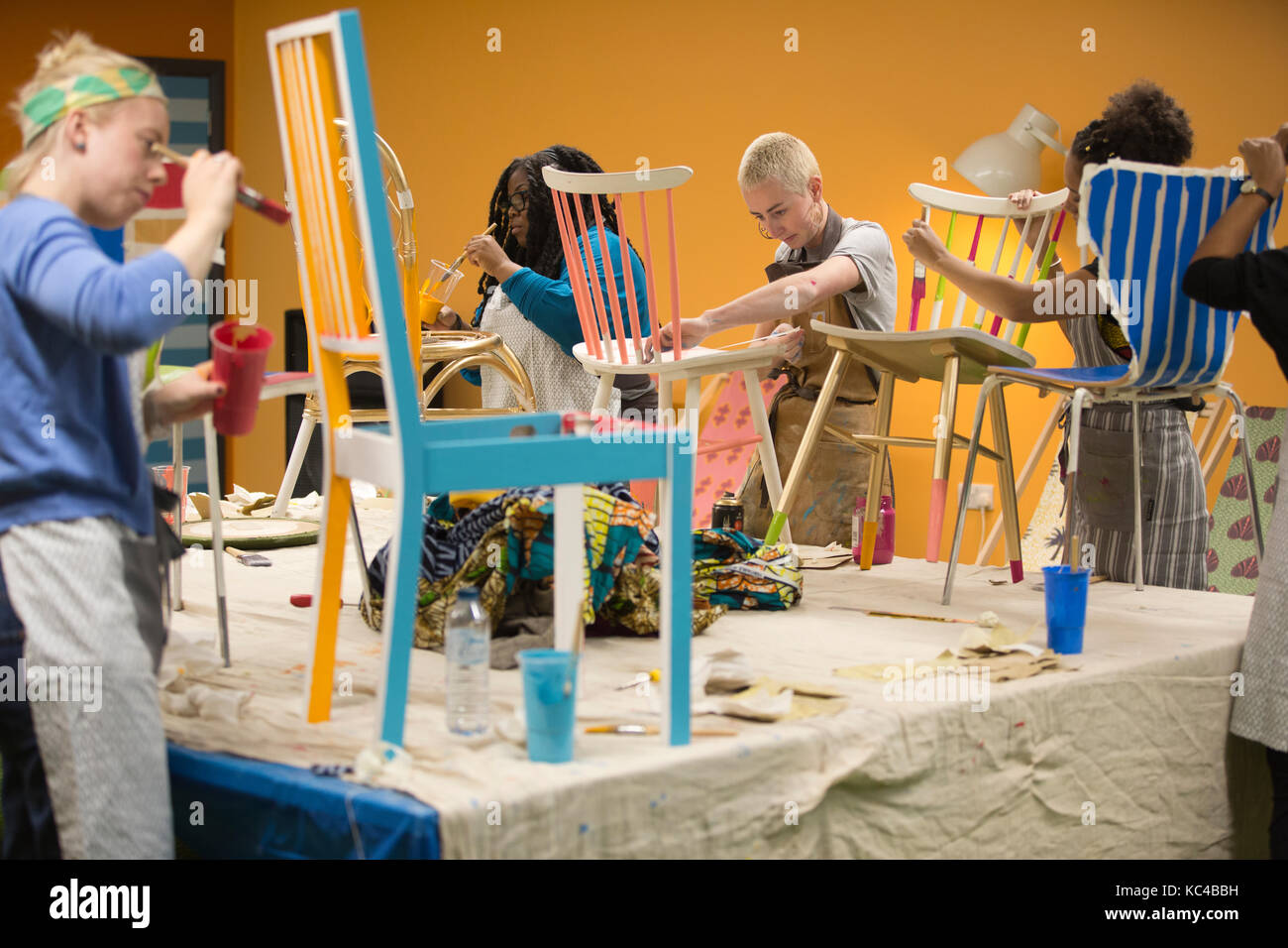 Upcycle workshop with furniture designer and artist Yinka Ilori, at the ...