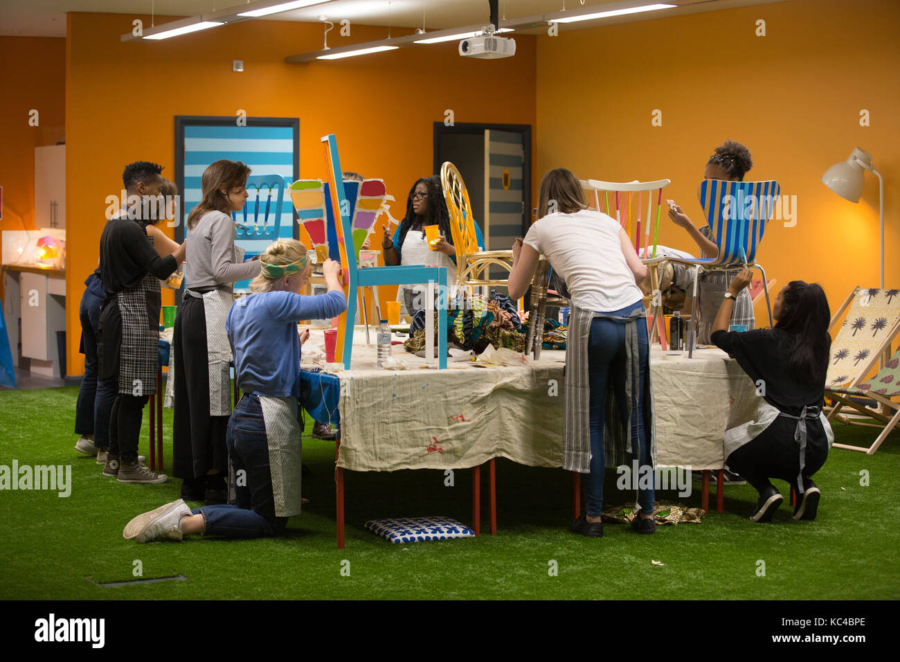 Upcycle workshop with furniture designer and artist Yinka Ilori, at the ...