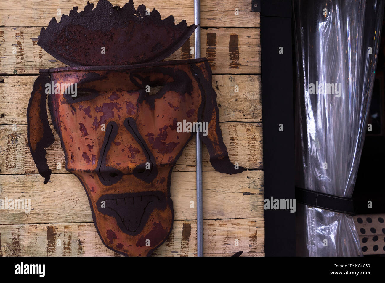 Old Rusty Metal Face Stock Photo - Alamy