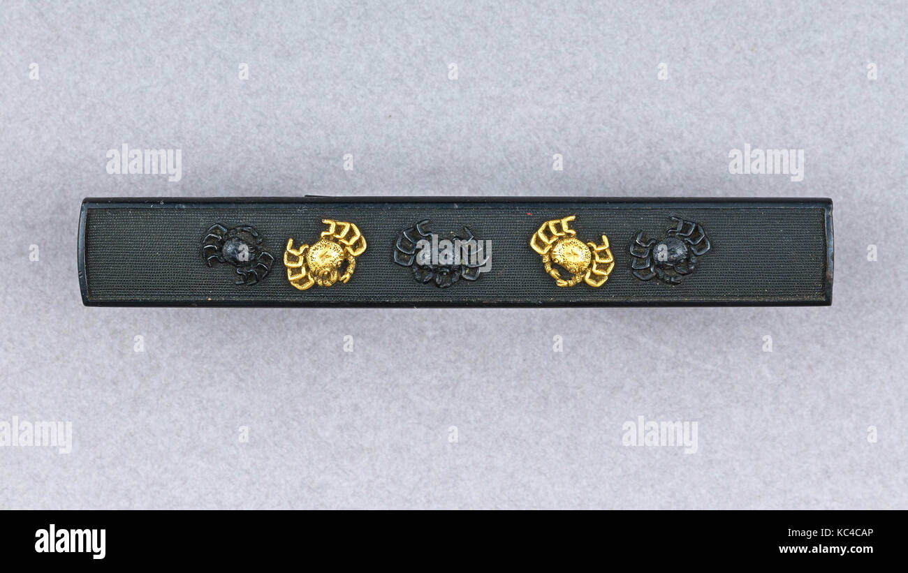 Knife Handle (Kozuka), late 17th century, Japanese, Copper-gold alloy ...