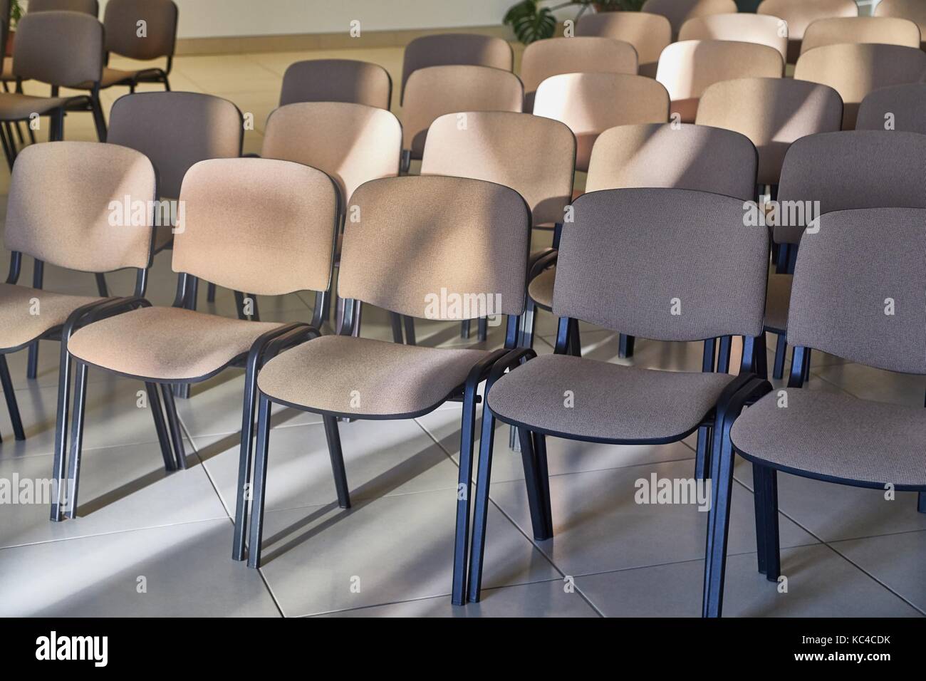 Rows of Chairs Stock Photo - Alamy