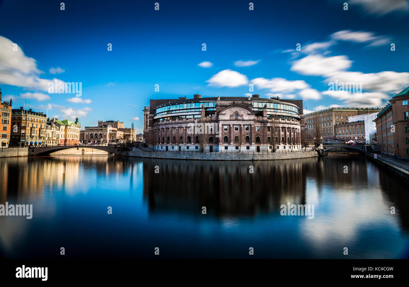 Swedish Parliament building, Stockholm, Sweden Stock Photo - Alamy