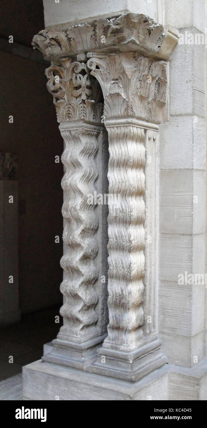 Engaged Capital, late 12th century, French, Stone, Overall: 11 5/8 x 9 ...