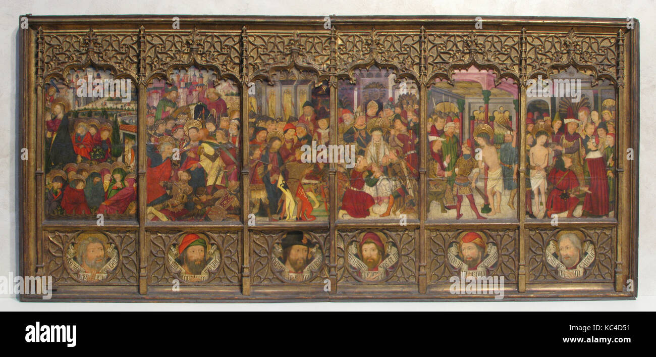 Altarpiece (retablo) with Scenes from the Passion, Attributed to Master ...