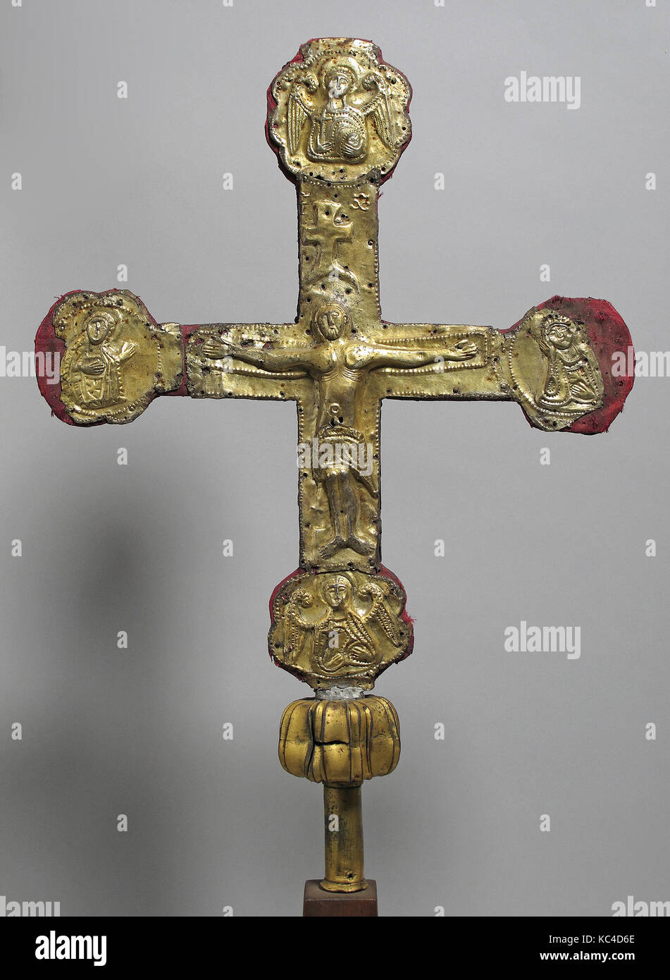 Processional Cross, 11th century, Spanish, Silver-gilt, wood, Overall ...