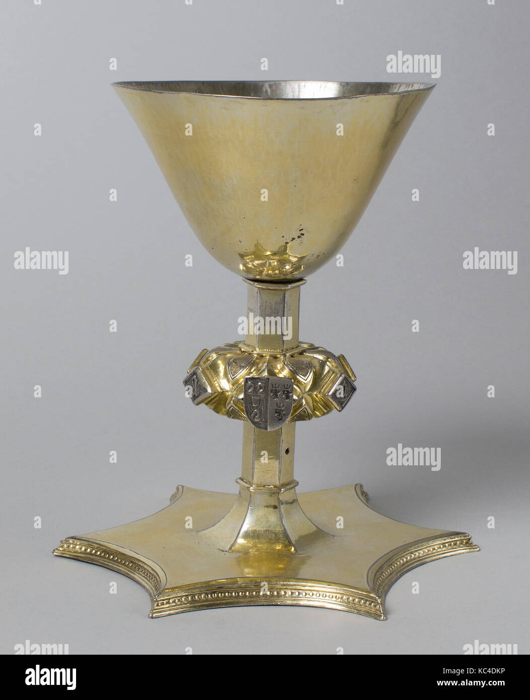 Chalice with the Arms of Housteyn, second quarter 15th century Stock ...
