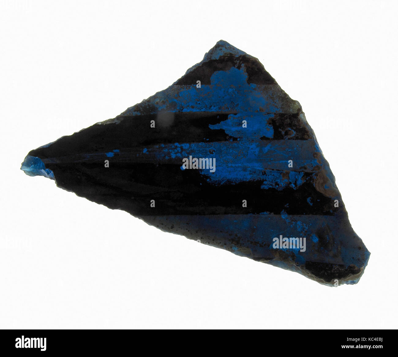 Glass Fragment, 13th–14th century, European, Pot metal glass, Overall ...
