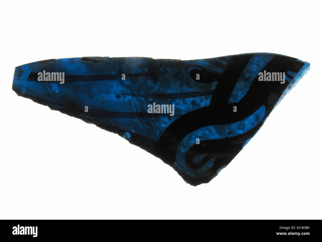 Glass Fragment, 14th century (?), European, Pot metal glass, Overall: 2 ...