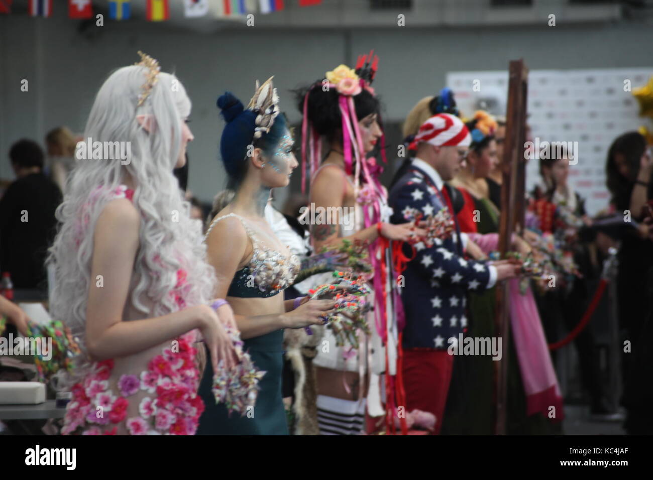 London, UK. 2nd Oct, 2017. Nailympia and Games of Lashes competitions ...