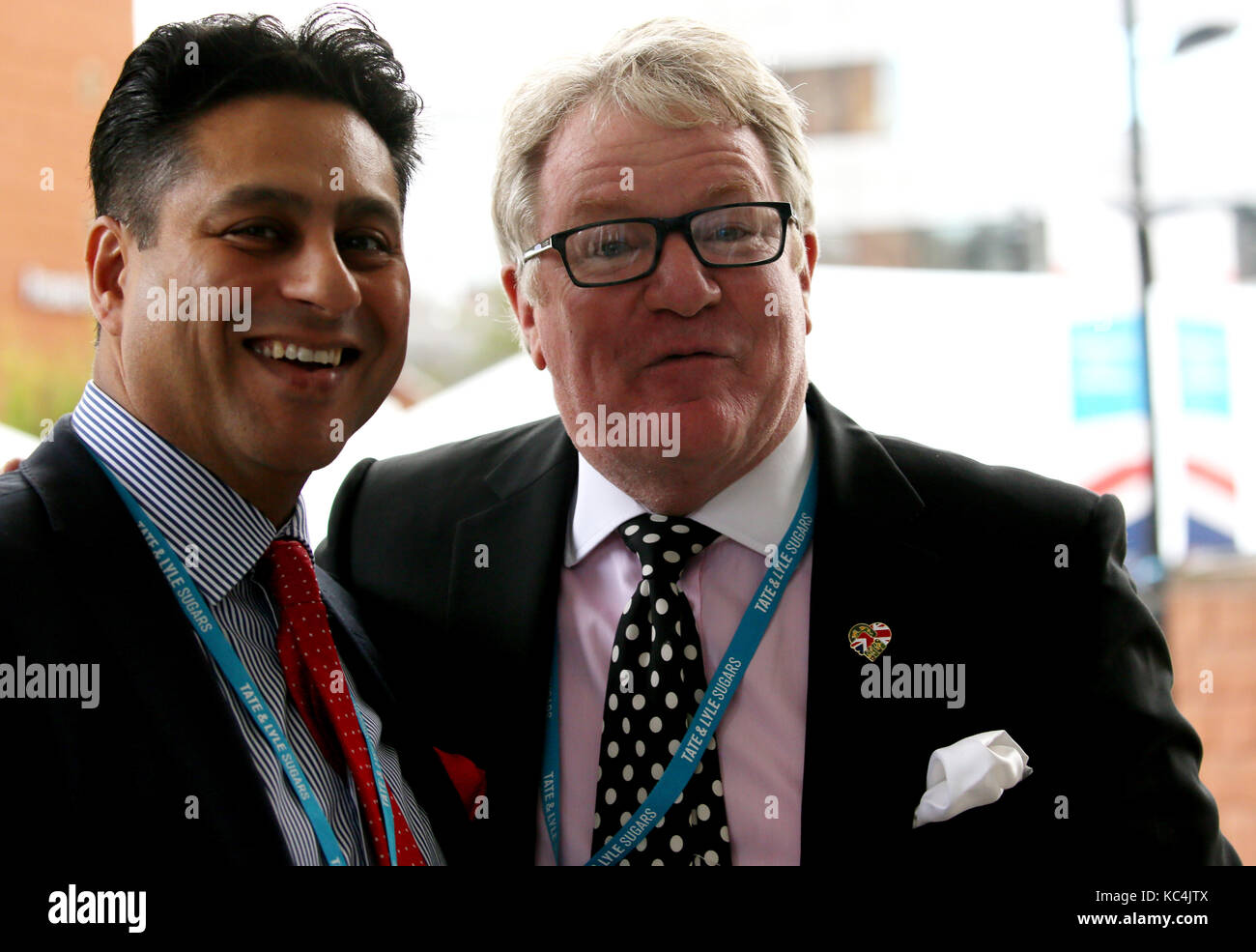 Manchester, UK. 2nd Oct, 2017. English Comedian, Jim Davidson posing ...