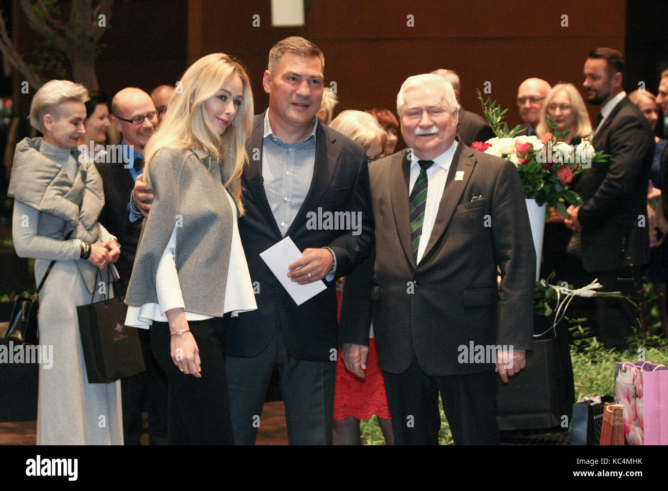 Gdansk, Poland. 02nd Oct, 2017. Dariusz Tiger Michalczewski with his ...