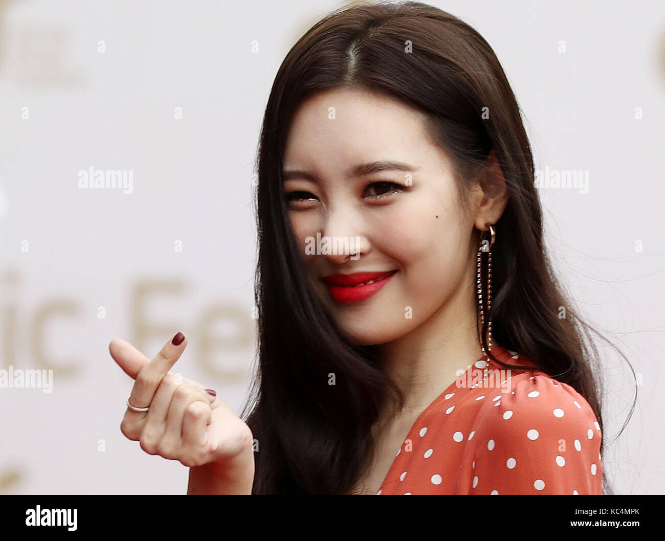 S. Korean singer Sunmi South Korean singer Sunmi poses for a photo ...