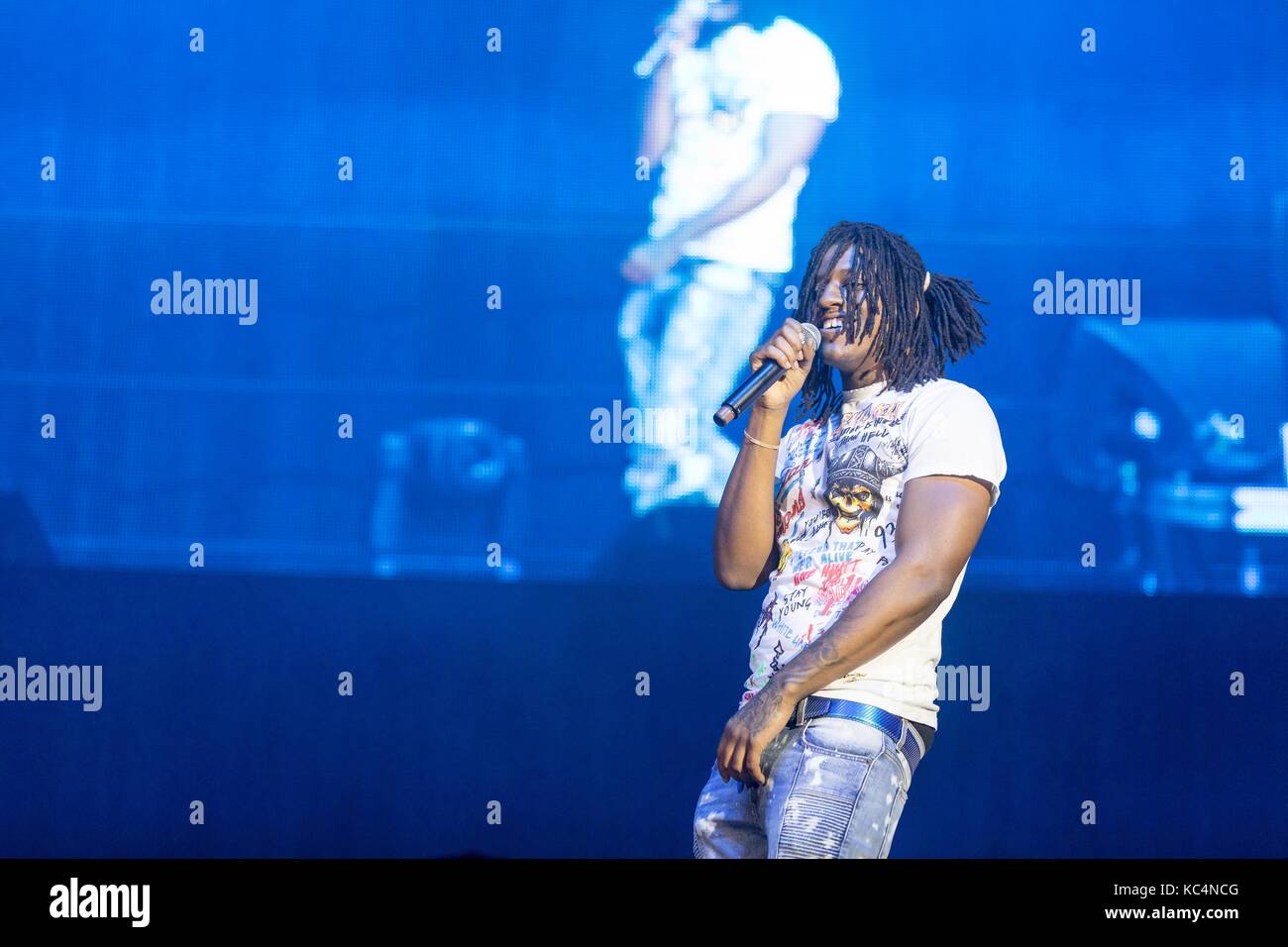 Chicago, Illinois, USA. 29th Sep, 2017. Rapper RICO RECKLEZZ (TYRONE ...