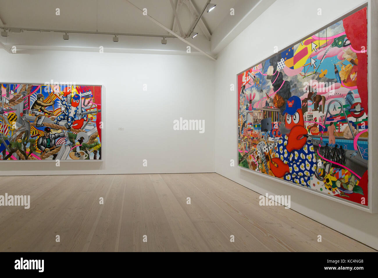 London - October 02 2017: Portrait of British artist and fashion ...