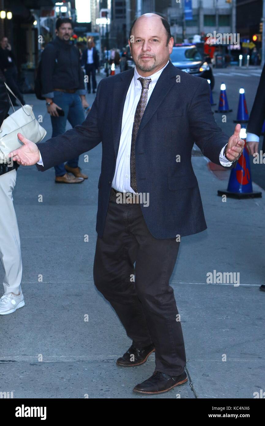 New York, NY, USA. 2nd Oct, 2017. Jason Alexander at The Late Show With ...