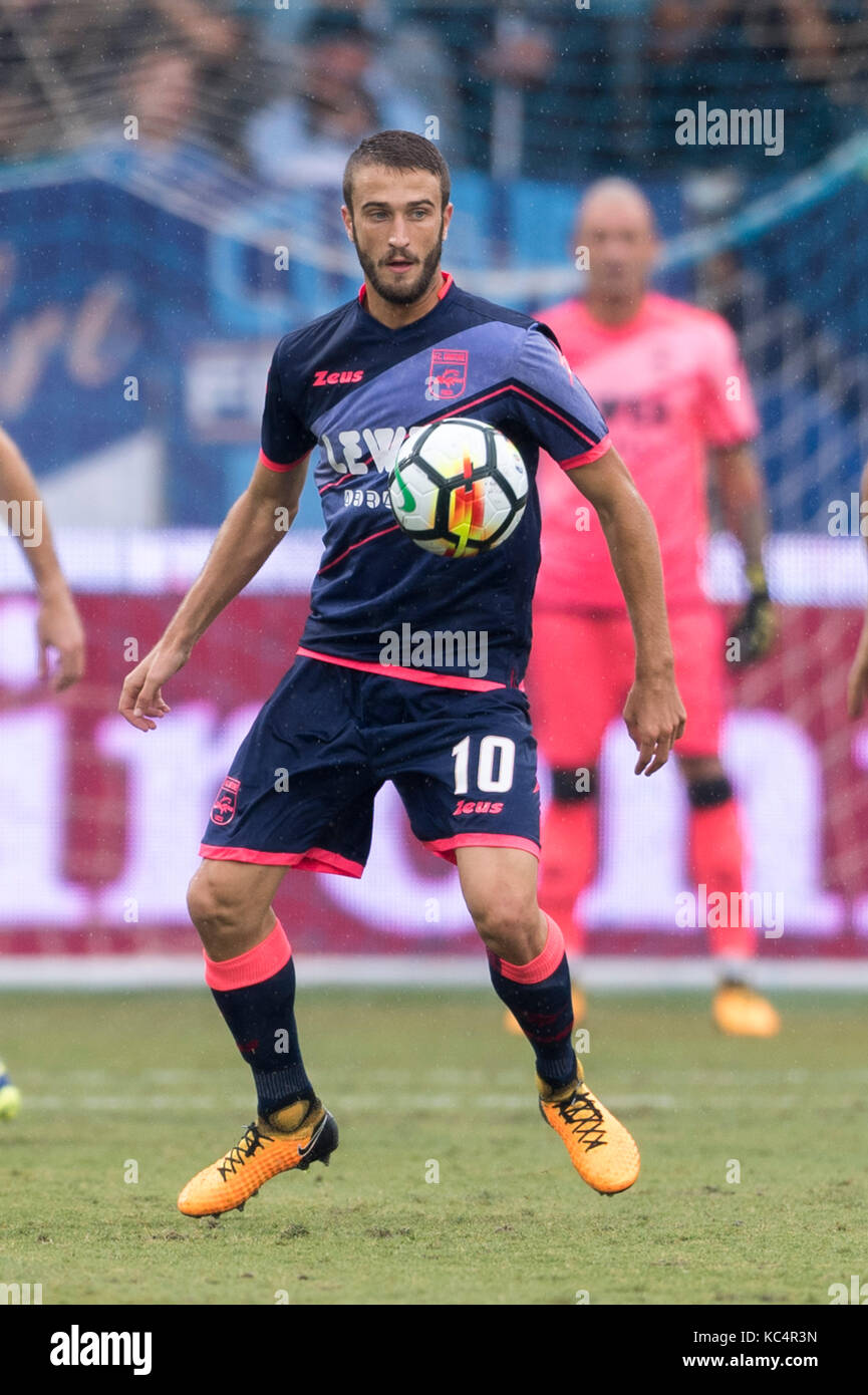 Ferrara, Italy. 1st Oct, 2017. Andrea Barberis (Crotone) Football ...