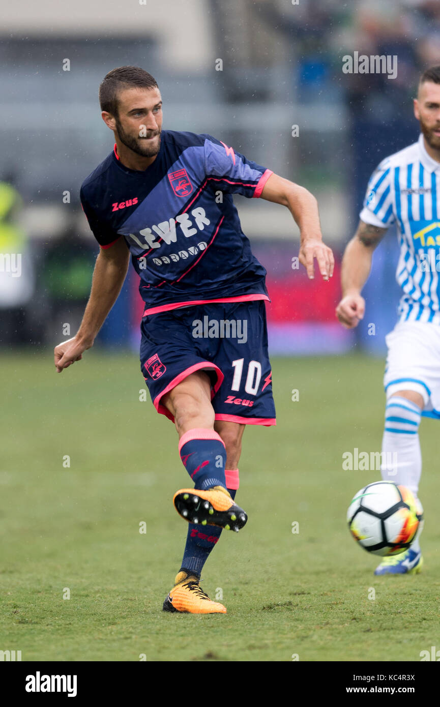 Ferrara, Italy. 1st Oct, 2017. Andrea Barberis (Crotone) Football ...