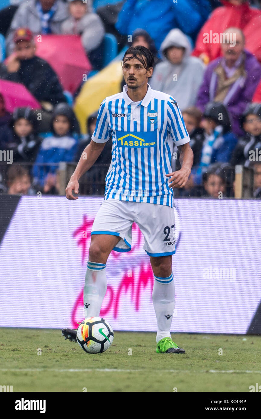 Ferrara, Italy. 1st Oct, 2017. Felipe dal Belo (SPAL) Football/Soccer ...
