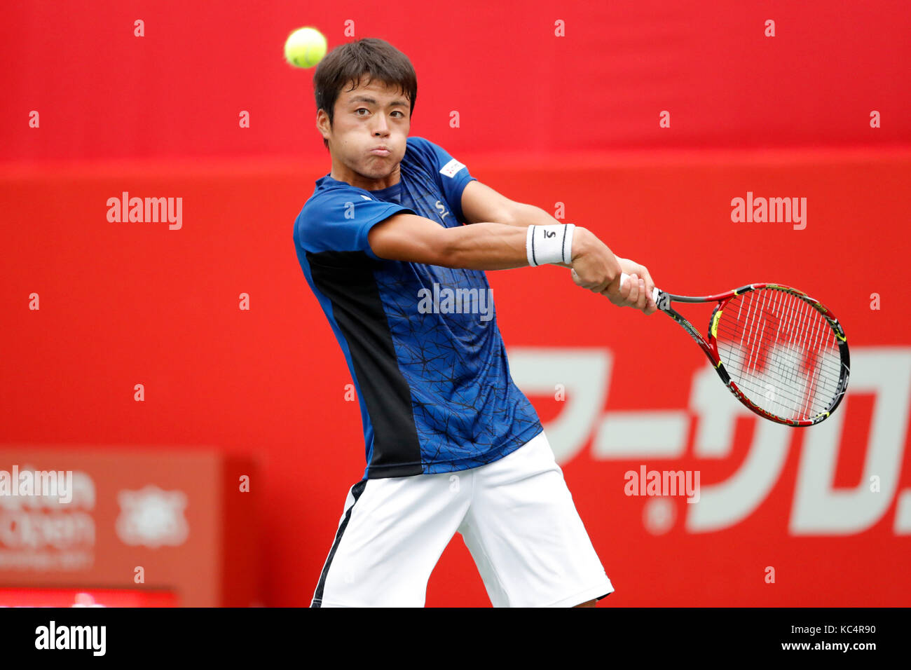 Ariake Coliseum, Tokyo, Japan. 2nd Oct, 2017. Yusuke Takahashi (JPN), OCTOBER 2, 2017 - Tennis ...