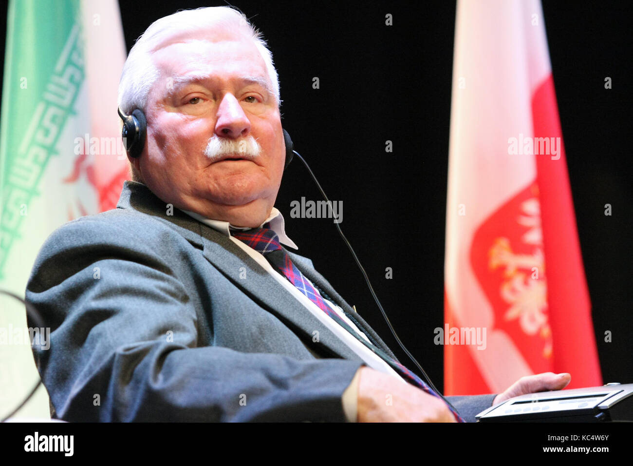 Gdansk, Poland. 03rd Oct, 2017. Former President of Poland and Nobel ...