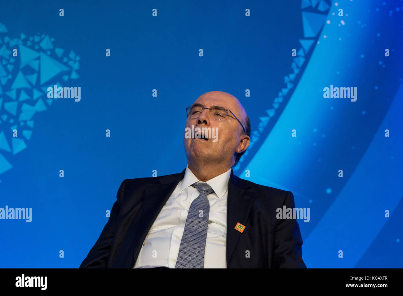 October 2, 2017 - Sao Paulo, Sao Paulo, Brazil - HENRIQUE MEIRELLES ...