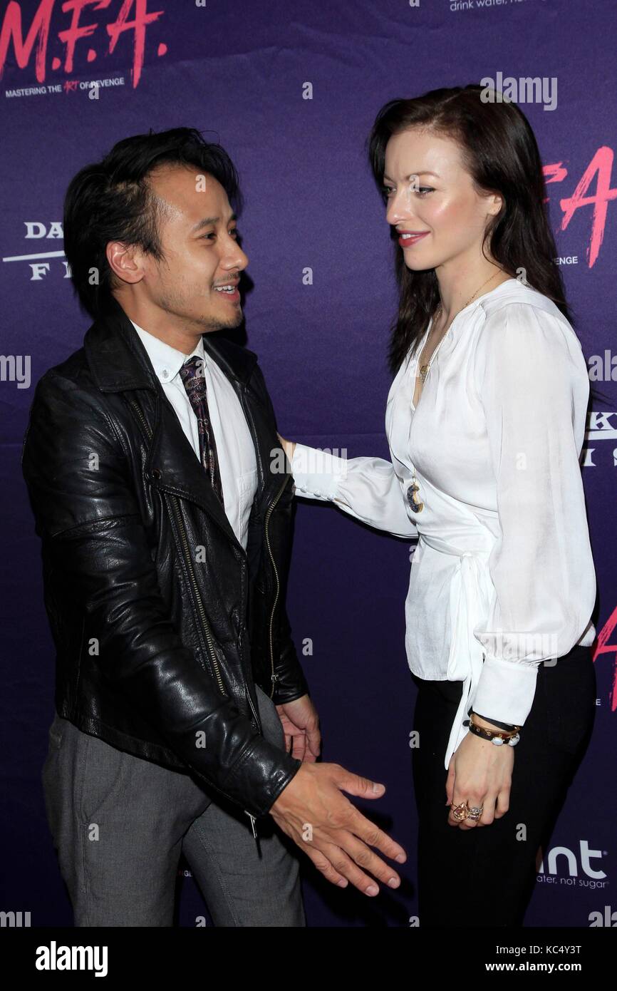 West Hollywood, USA. 2nd Oct, 2017. David Huynh, Francesca Eastwood at ...
